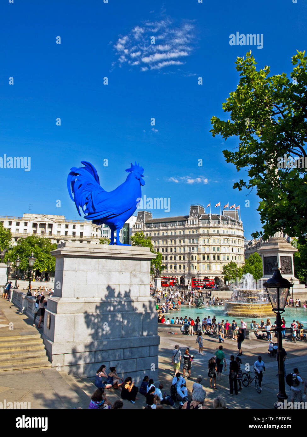 View of Hahn/Cock, a giant cockerel sculpture by German artist ...