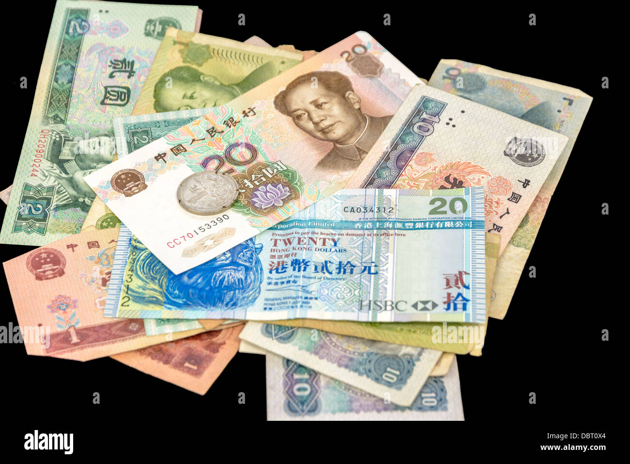 Chinese currency pile hi-res stock photography and images - Alamy