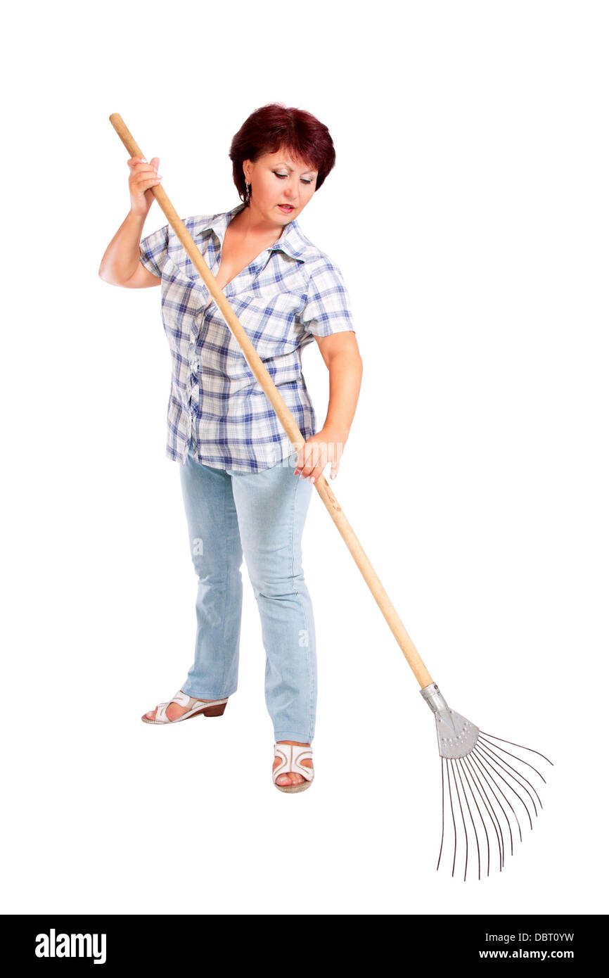 Adult elderly woman in Cut Out Stock Images & Pictures - Alamy