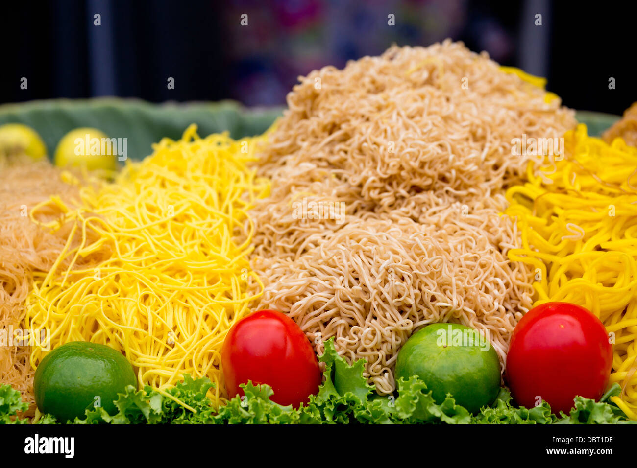 Sale of Noodles on a Market in Bangkok, Thailand Stock Photo - Alamy