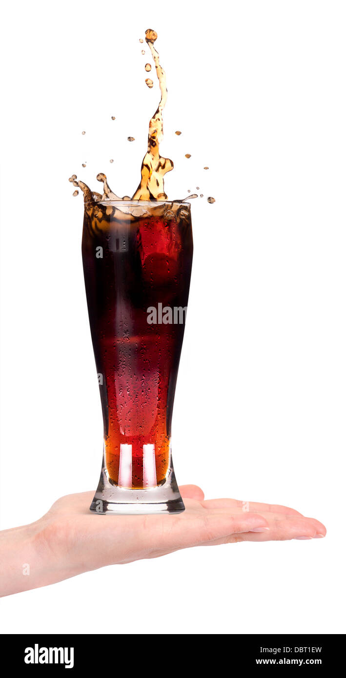Fresh coke isolated on a white background Stock Photo - Alamy