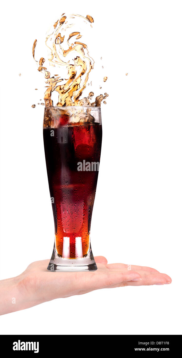 Fresh coke isolated on a white background Stock Photo - Alamy