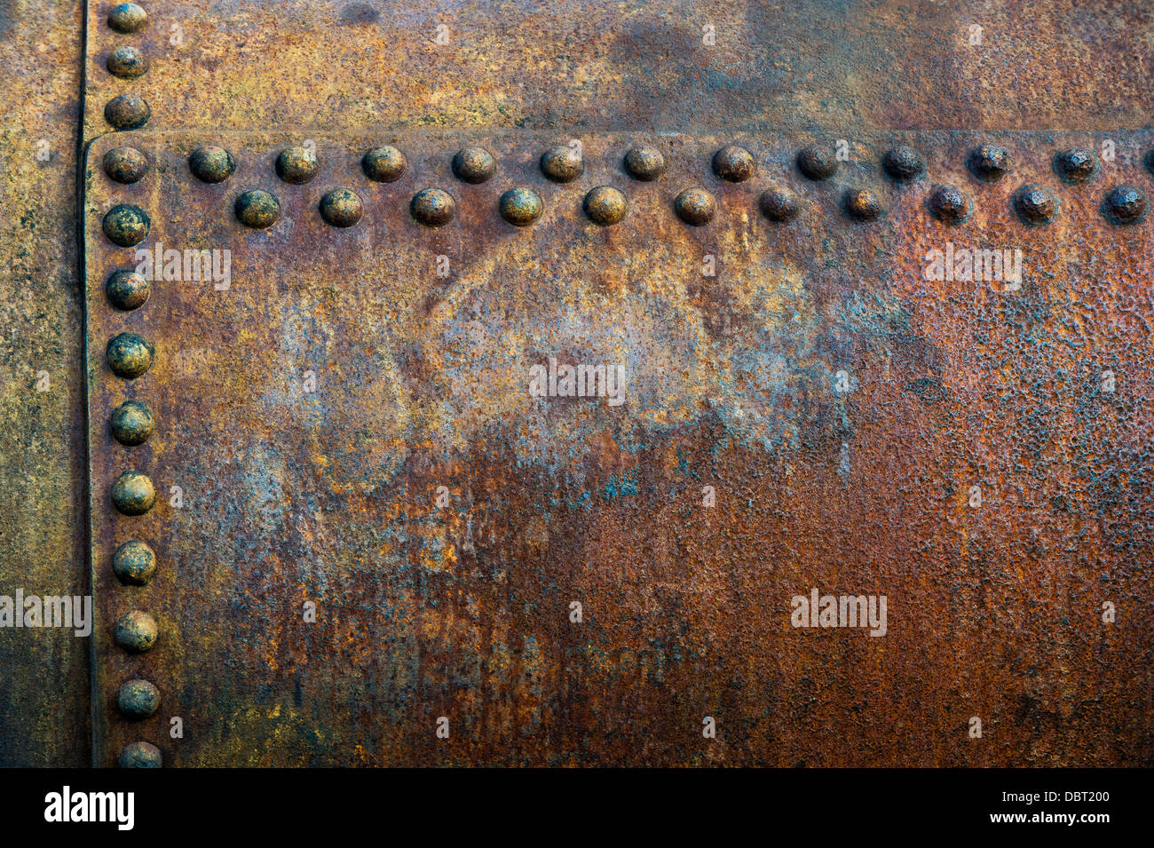 Rusted riveted steam engine boiler hi-res stock photography and images ...