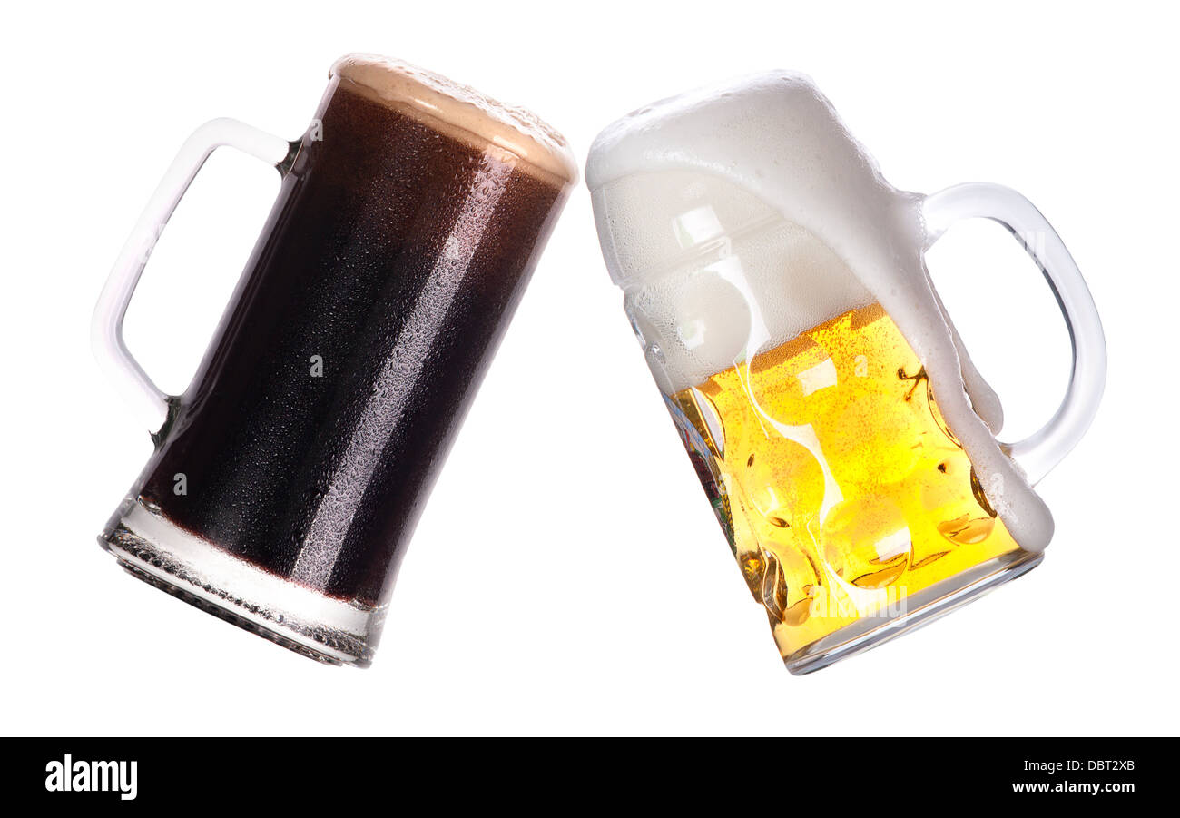 Pair beer glasses making hi-res stock photography and images - Alamy
