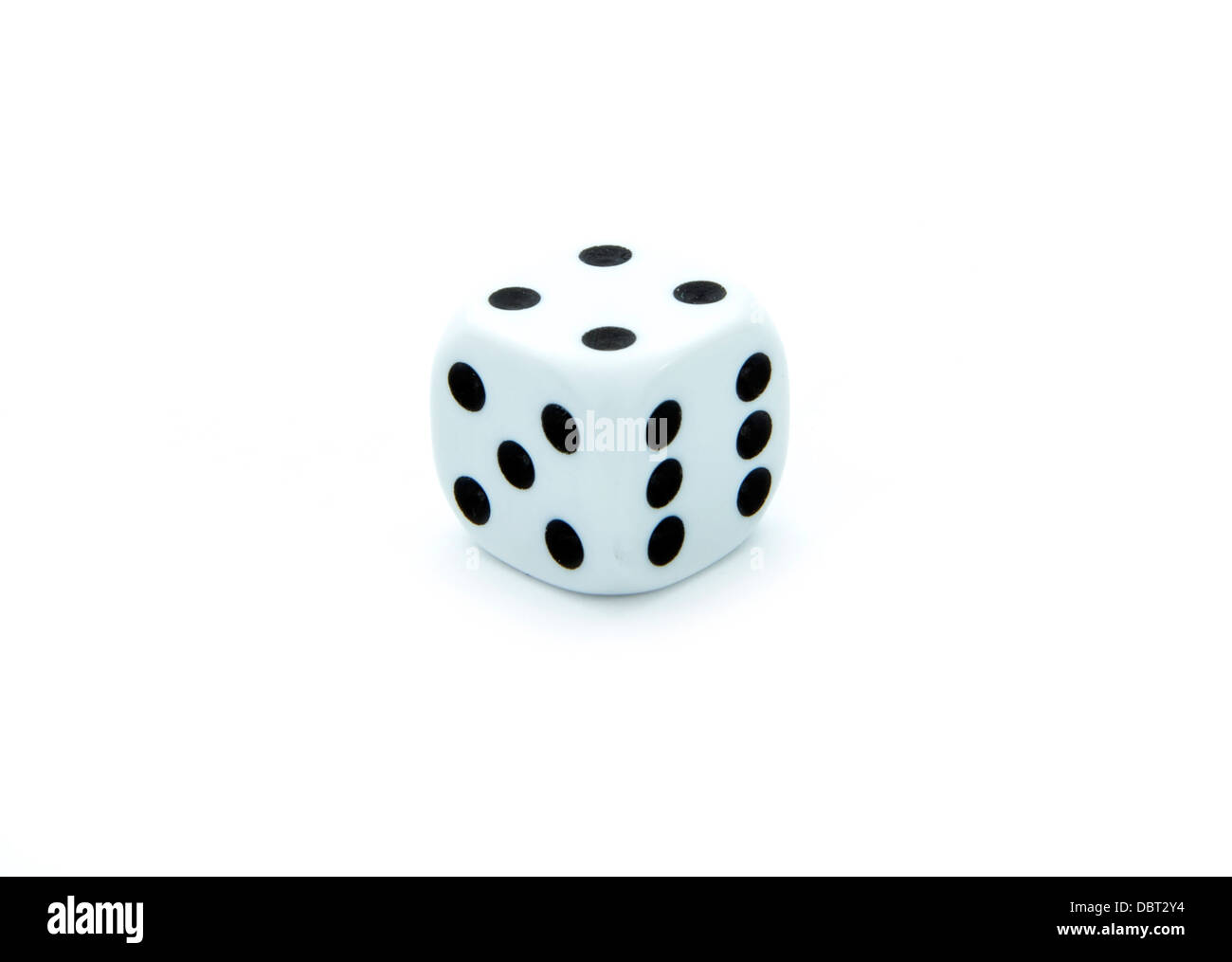 white dice isolated on white background Stock Photo - Alamy