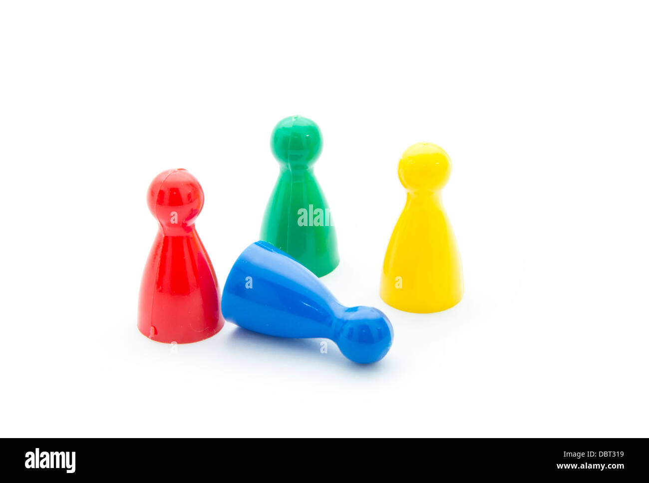 colorful play figures isolated on white background Stock Photo - Alamy