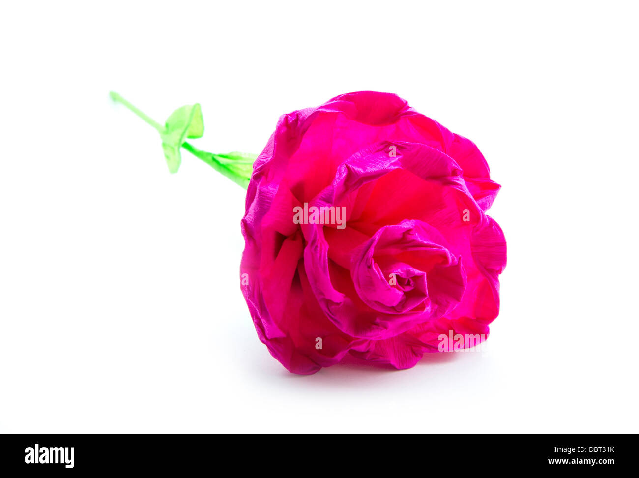 beautiful paper flower isolated on white background Stock Photo - Alamy