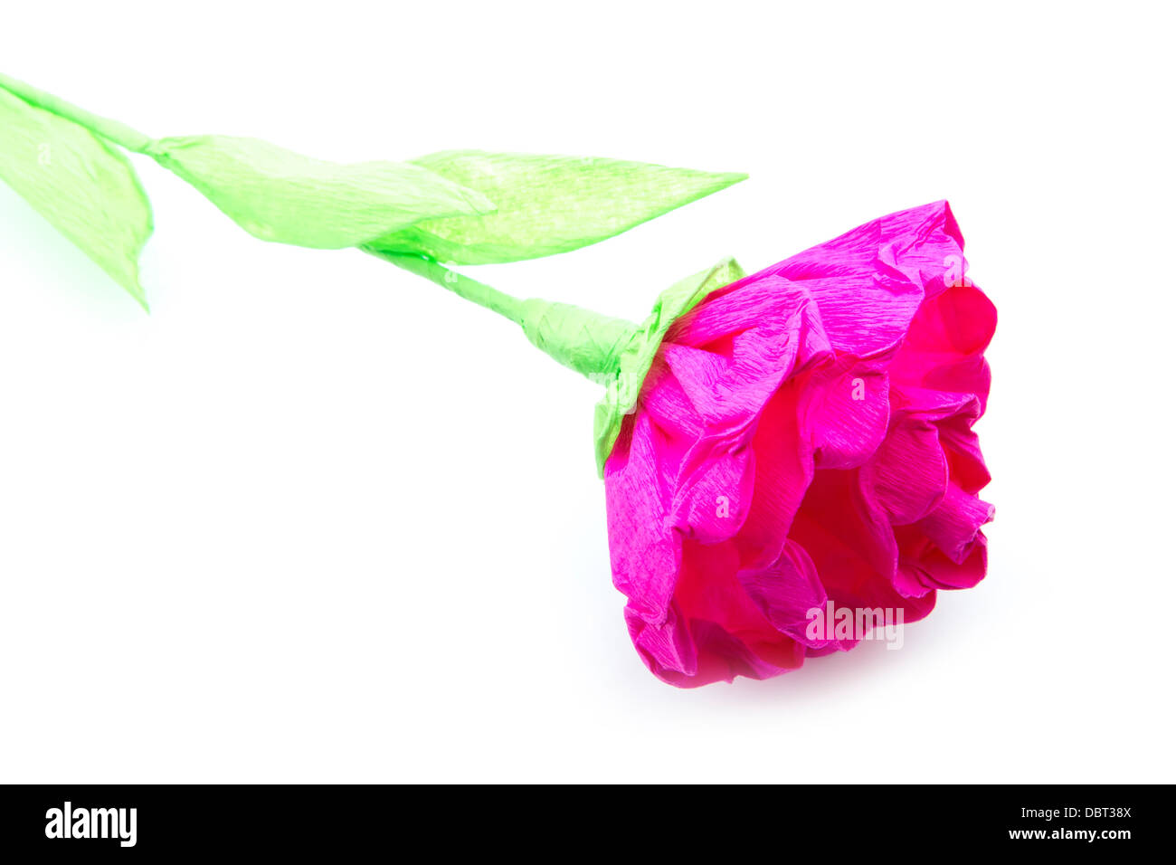 beautiful paper flower isolated on white background Stock Photo - Alamy