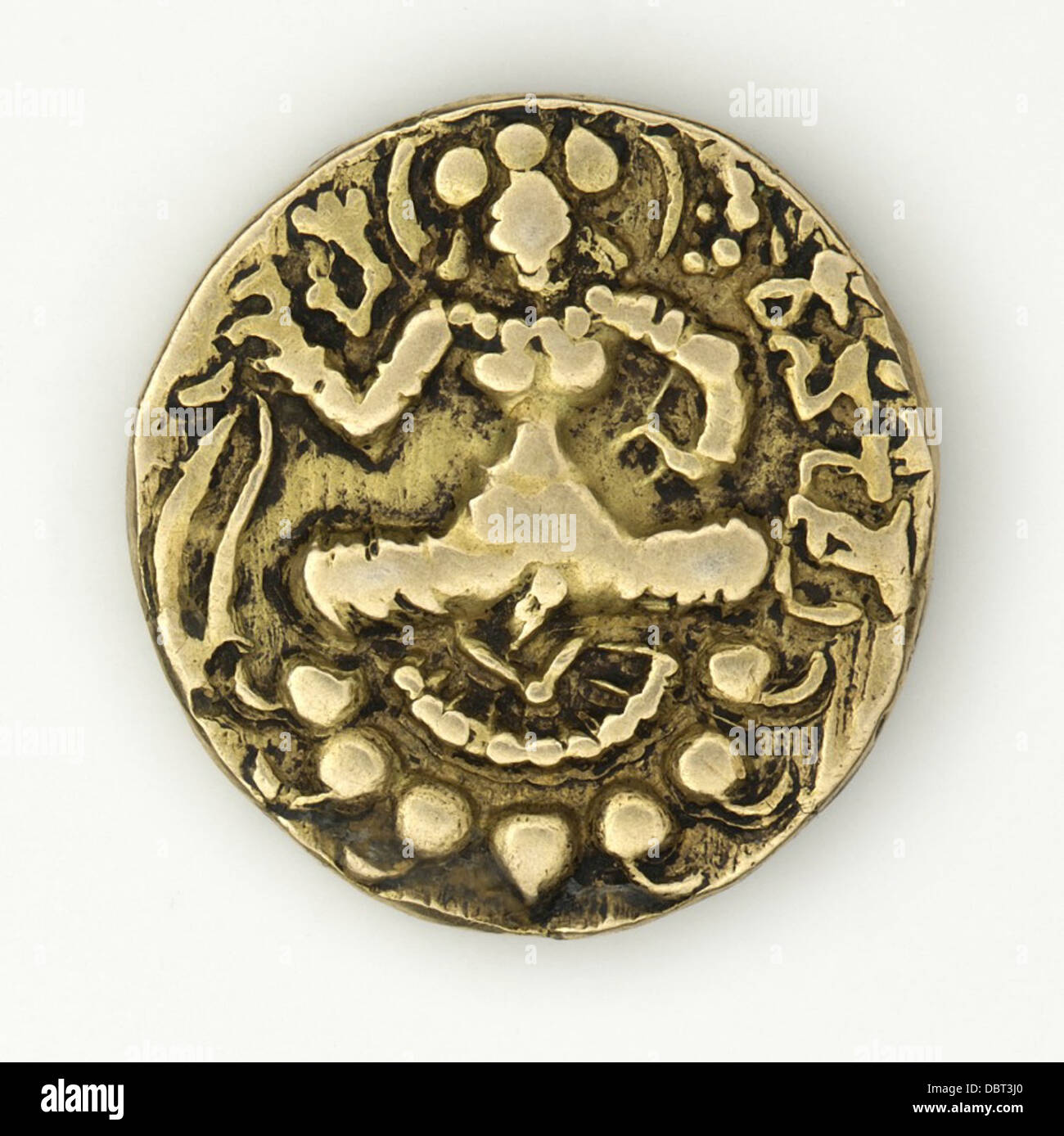 Dinar of Narasimhagupta Baladitya I M.77.56.24 (2 of 2 Stock Photo - Alamy
