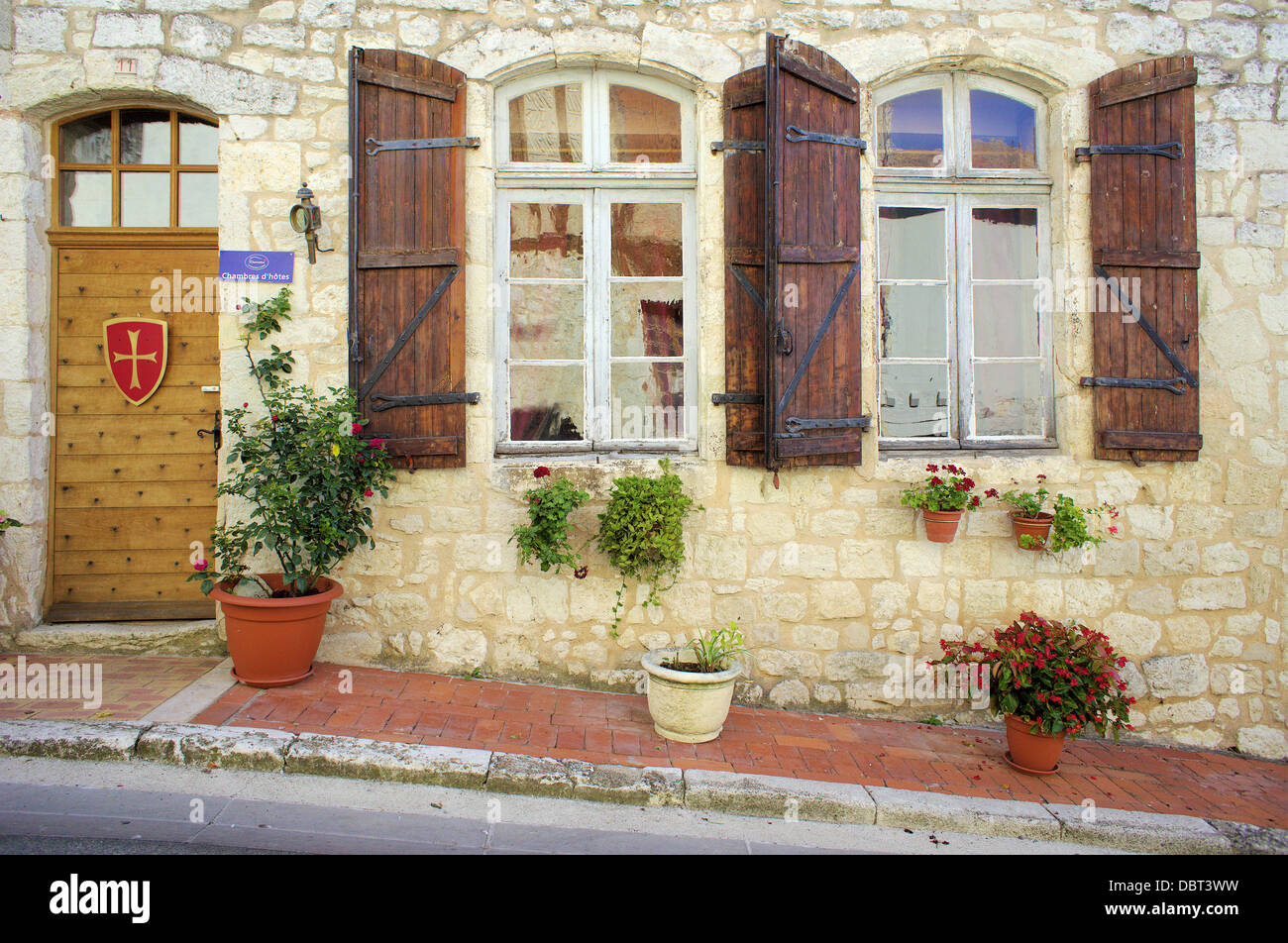 Village Monflanquin Lot et Garonne France Stock Photo - Alamy