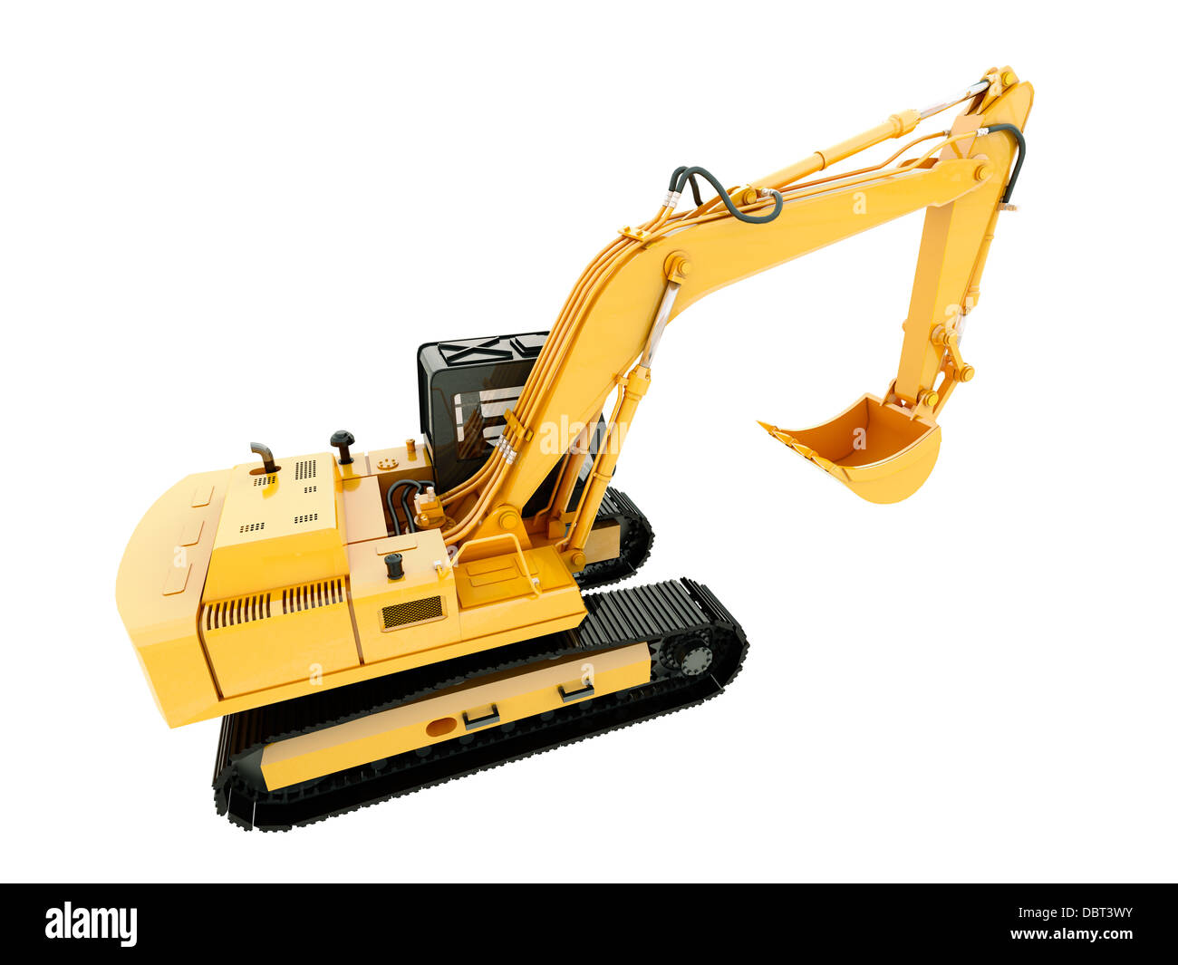 Construction heavy machine: excavator Stock Photo - Alamy
