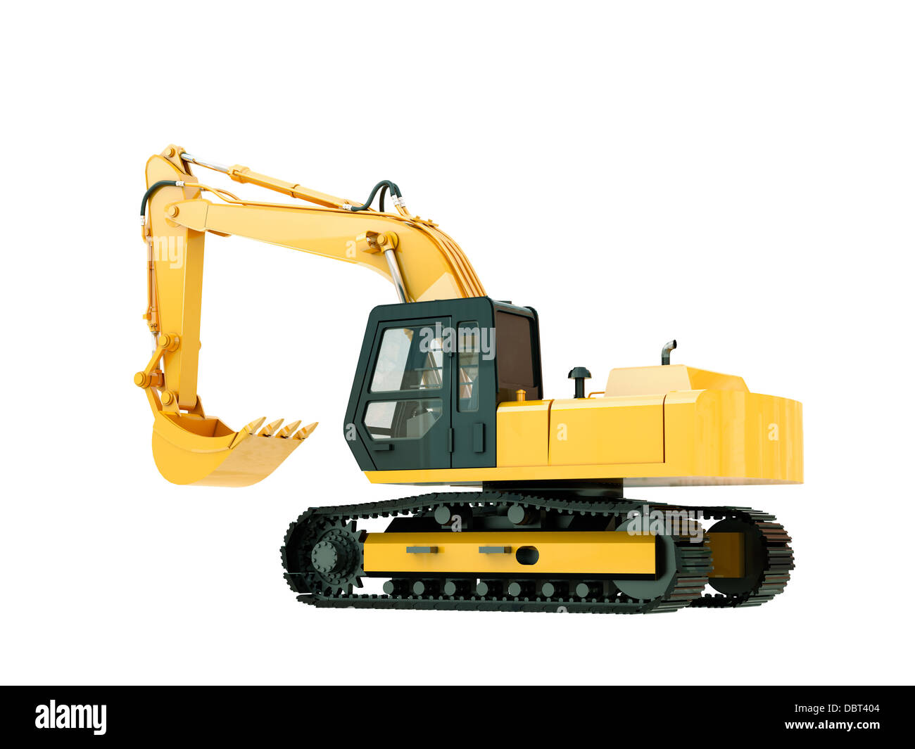 Construction heavy machine: excavator Stock Photo - Alamy