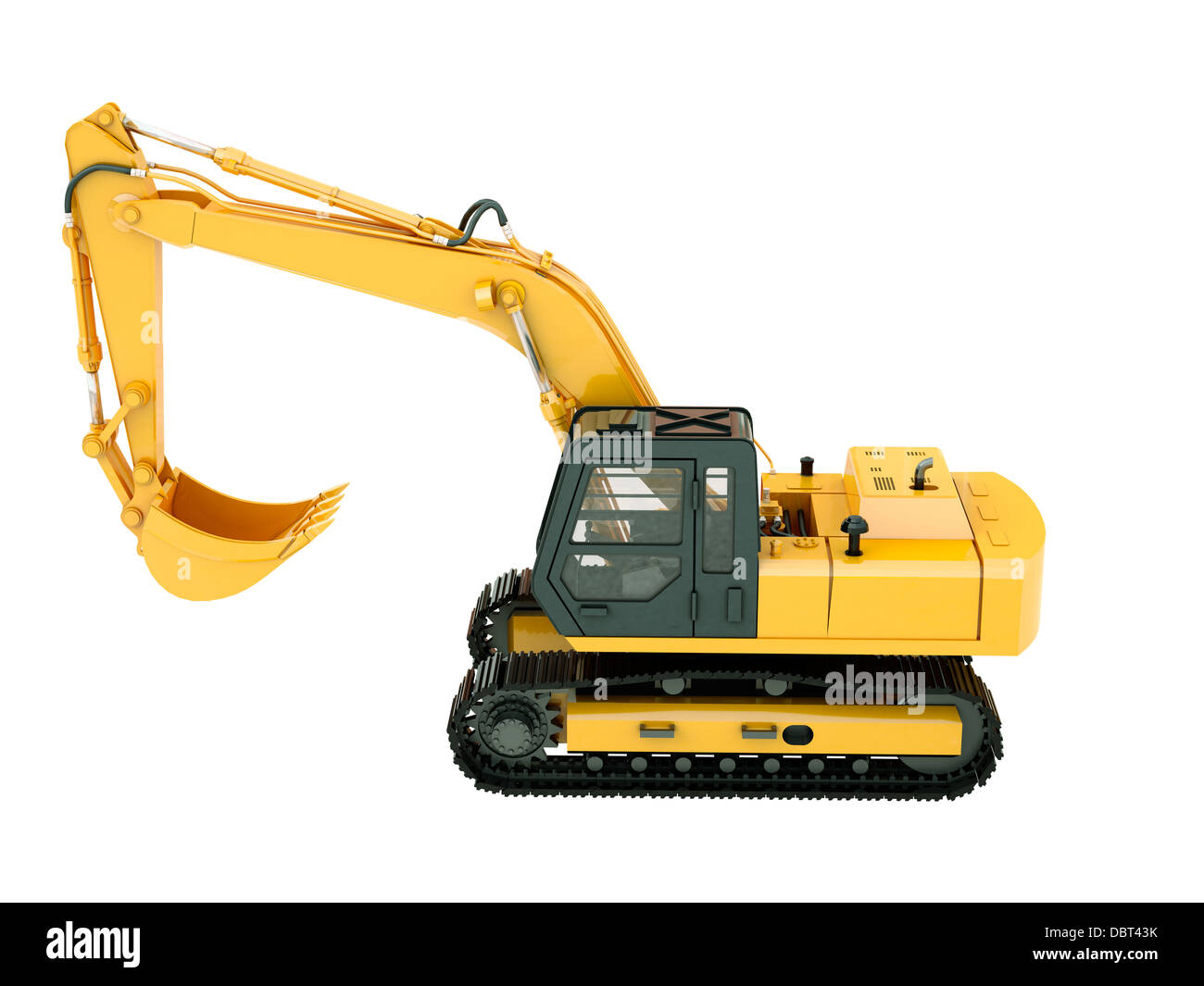 Construction heavy machine: excavator Stock Photo - Alamy