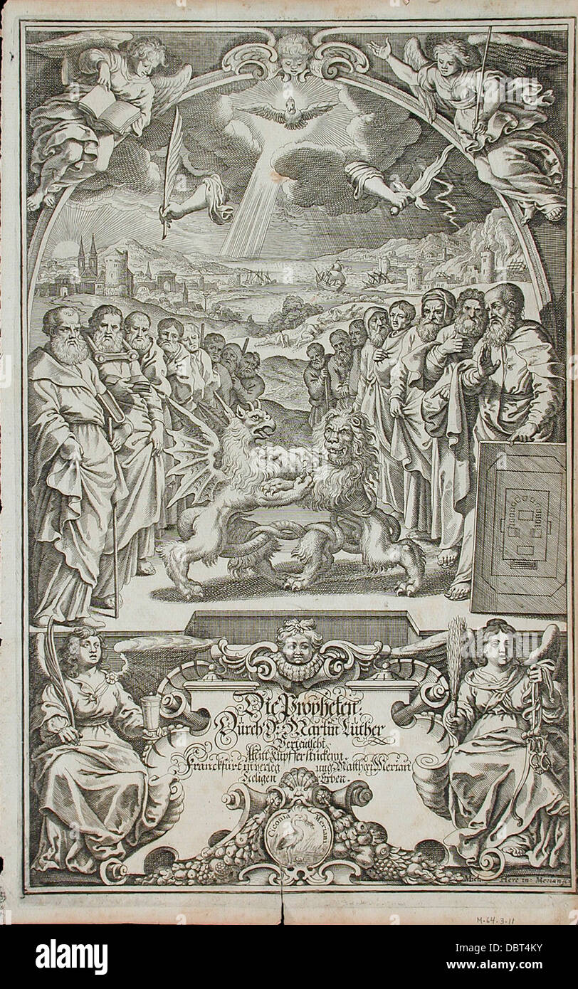 Frontispiece to the Book of Prophets M.64.3.11 Stock Photo - Alamy