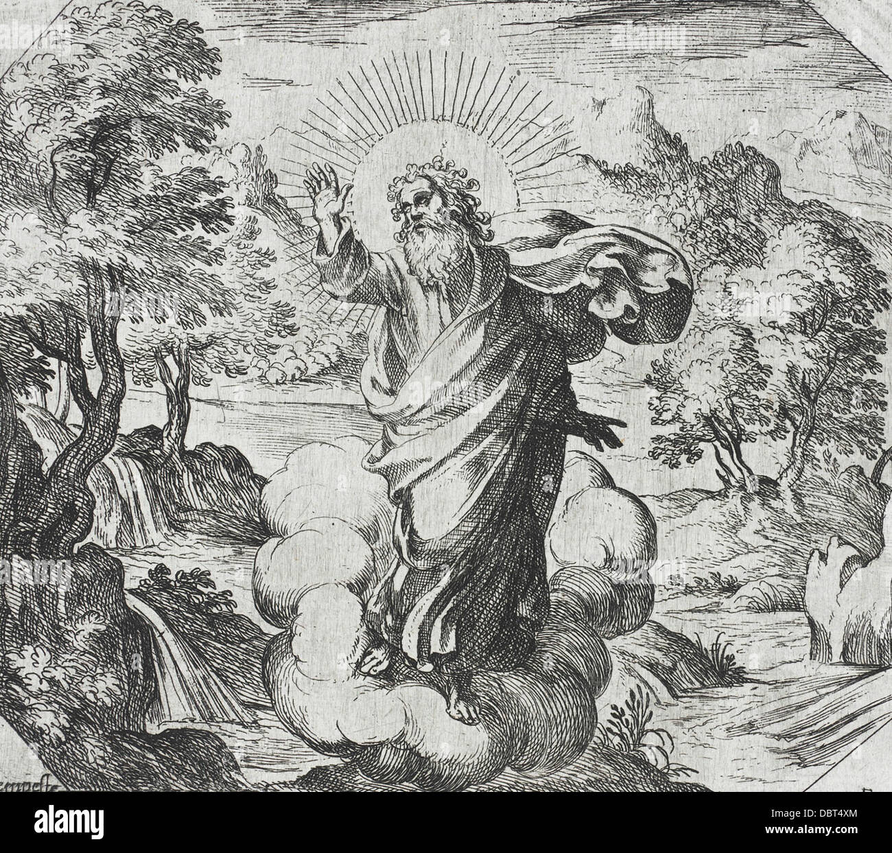 God Creating Plants and Trees 65.37.58 Stock Photo - Alamy