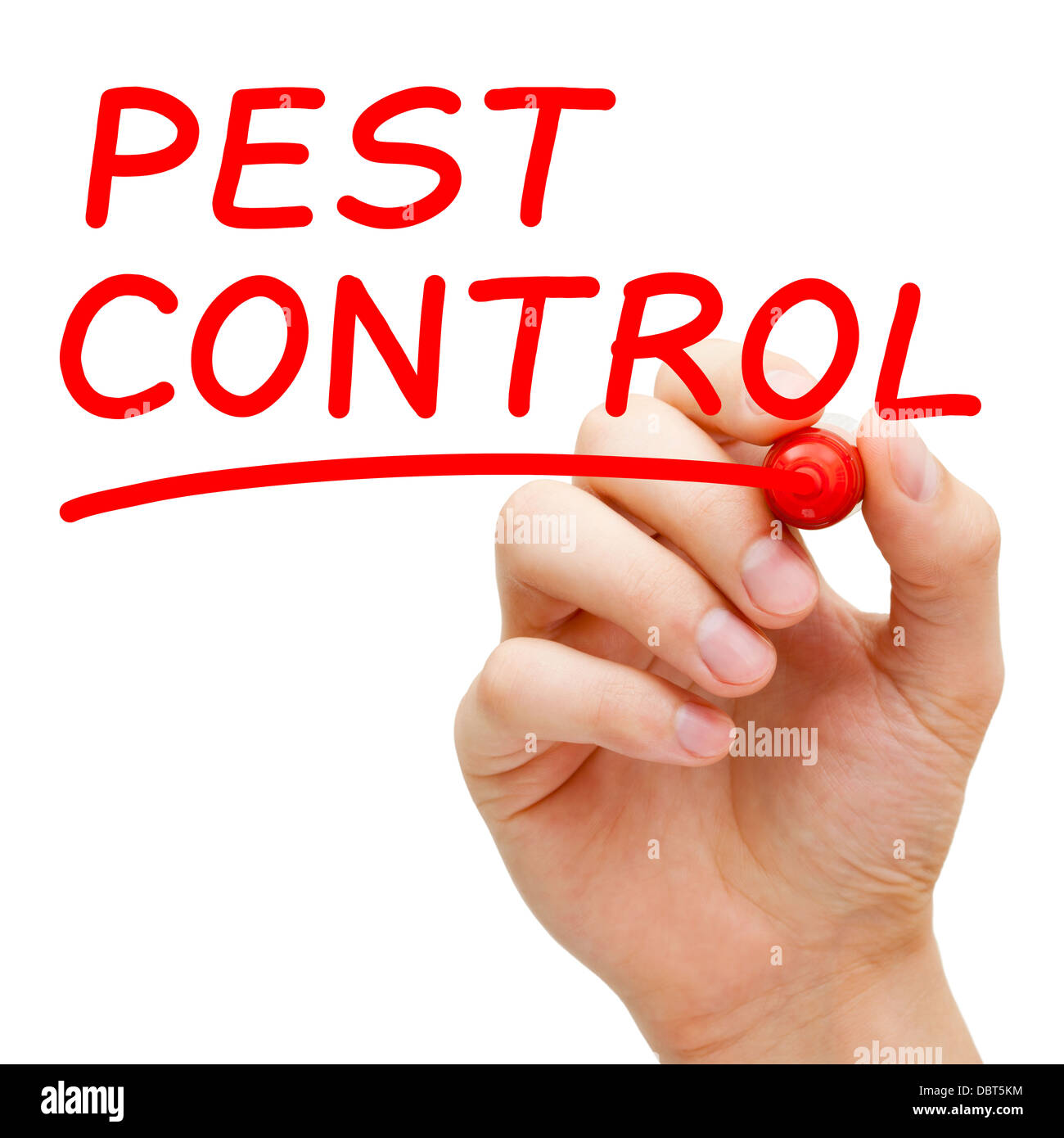 Pest control text Cut Out Stock Images & Pictures - Alamy