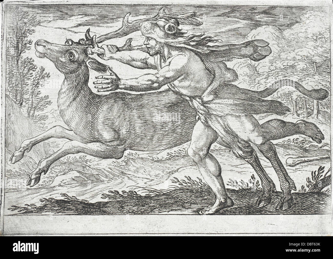 Hercules and the Hind of Mount Cerynea 65.37.12 Stock Photo - Alamy