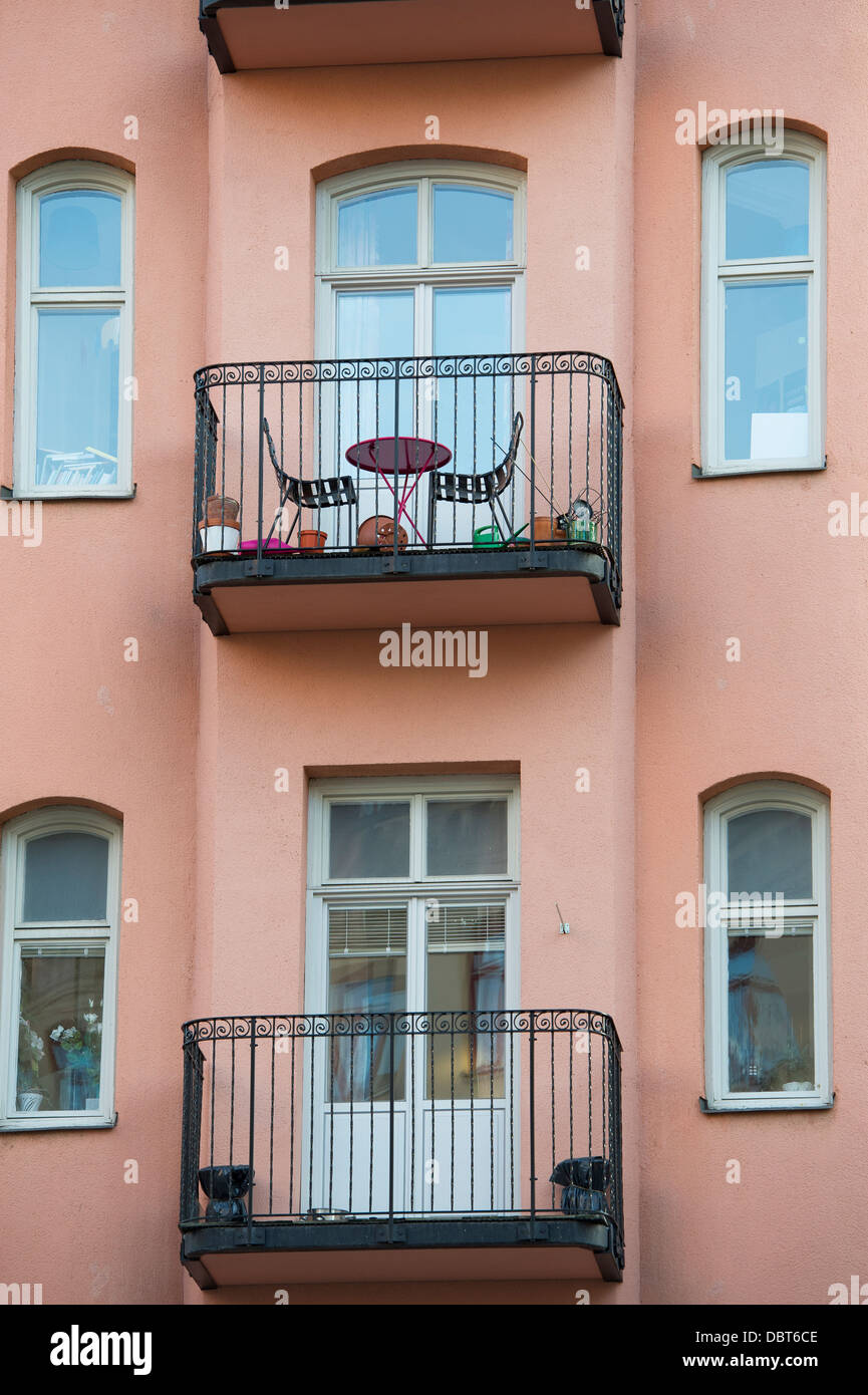 Residential balconies hi-res stock photography and images - Alamy