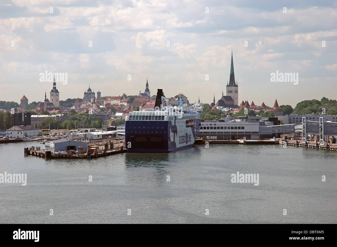 cruise ship in harbor. Tallinn Old City, Estonia Stock Photo - Alamy