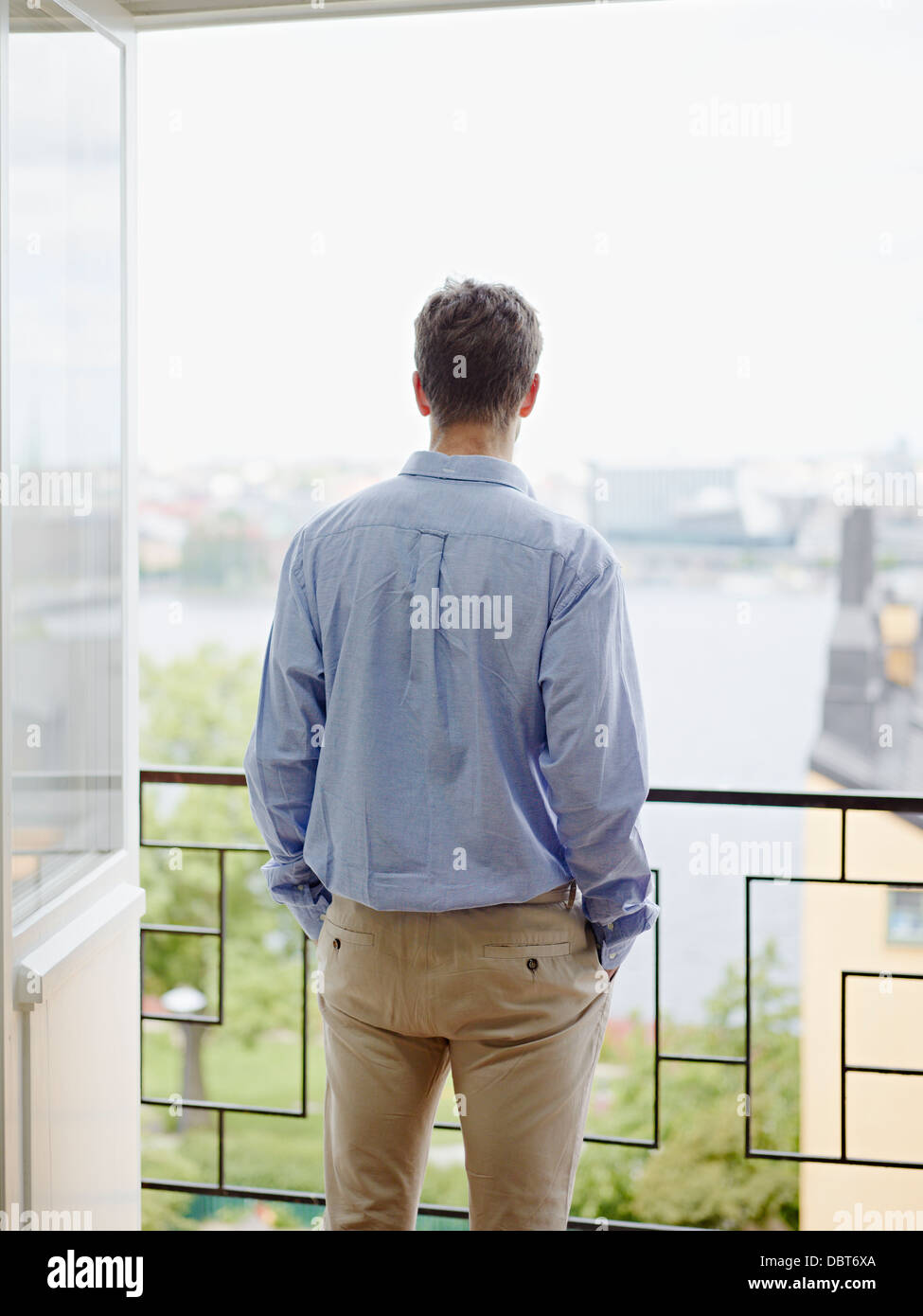 City view from balcony hi-res stock photography and images - Alamy