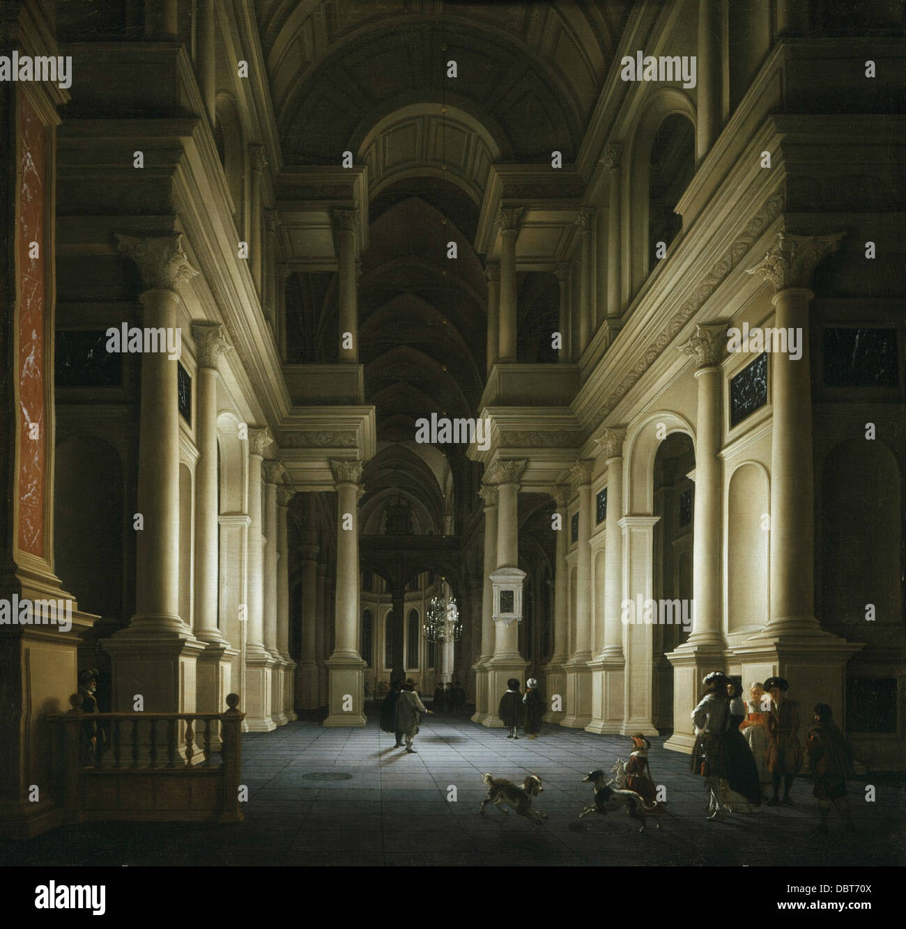 Interior of a Church at Night 47.14 Stock Photo - Alamy