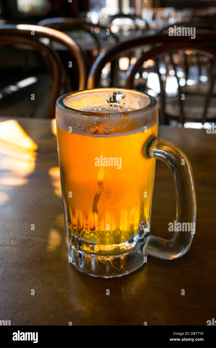 A mug of cold beer Stock Photo - Alamy