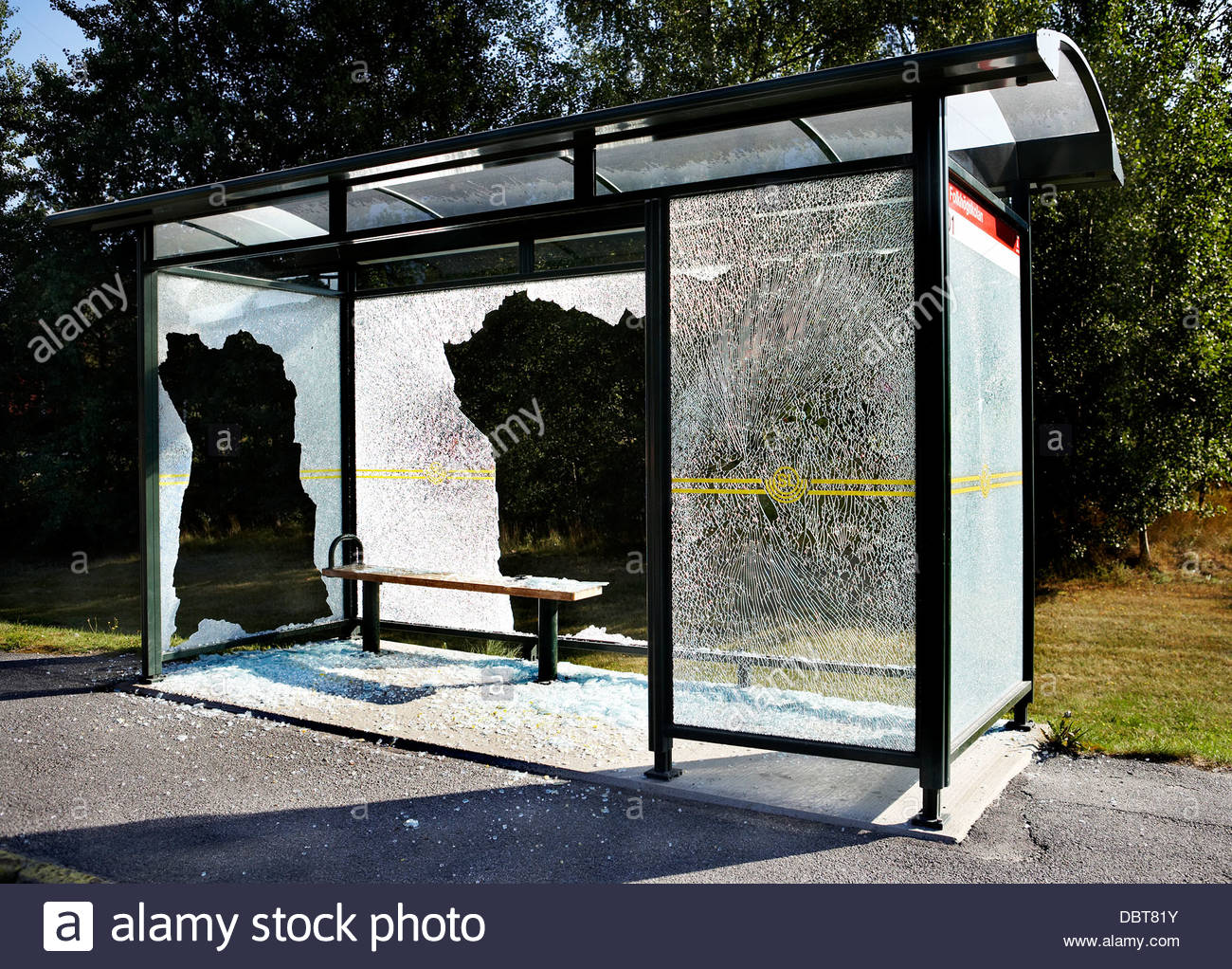 Broken Bus Stop Stock Photos & Broken Bus Stop Stock Images - Alamy