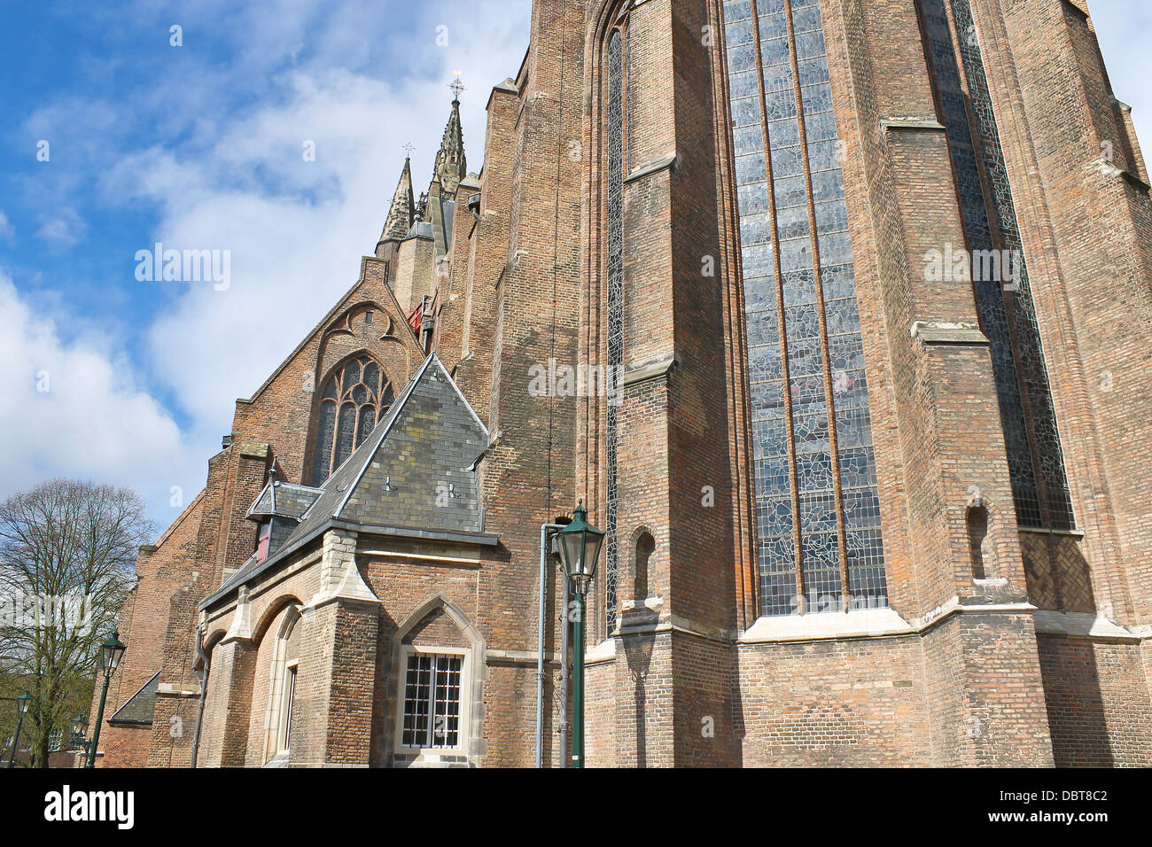 Old church in Delft . Holland Stock Photo - Alamy