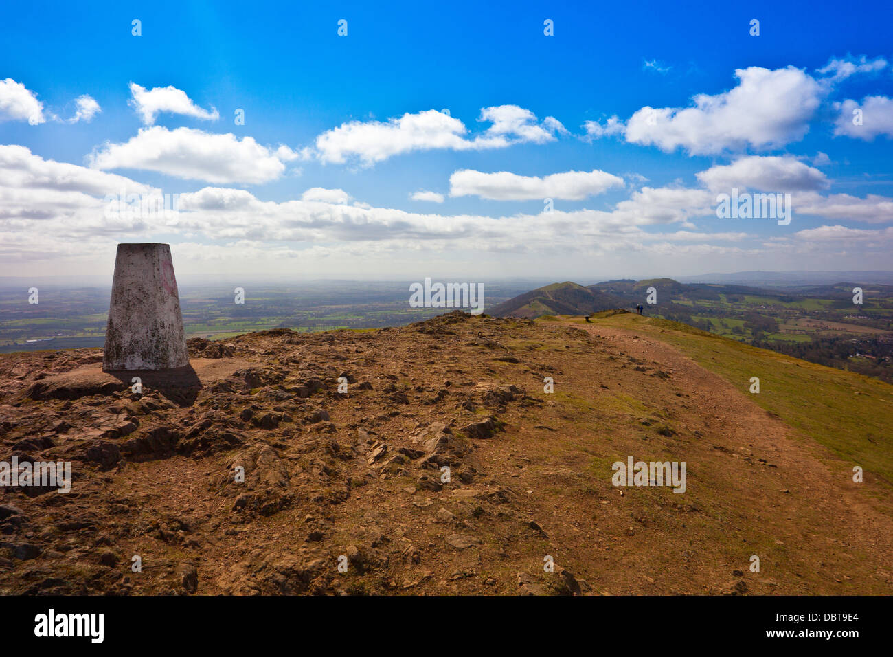 Trig beacon on the malvern hills hi-res stock photography and images ...