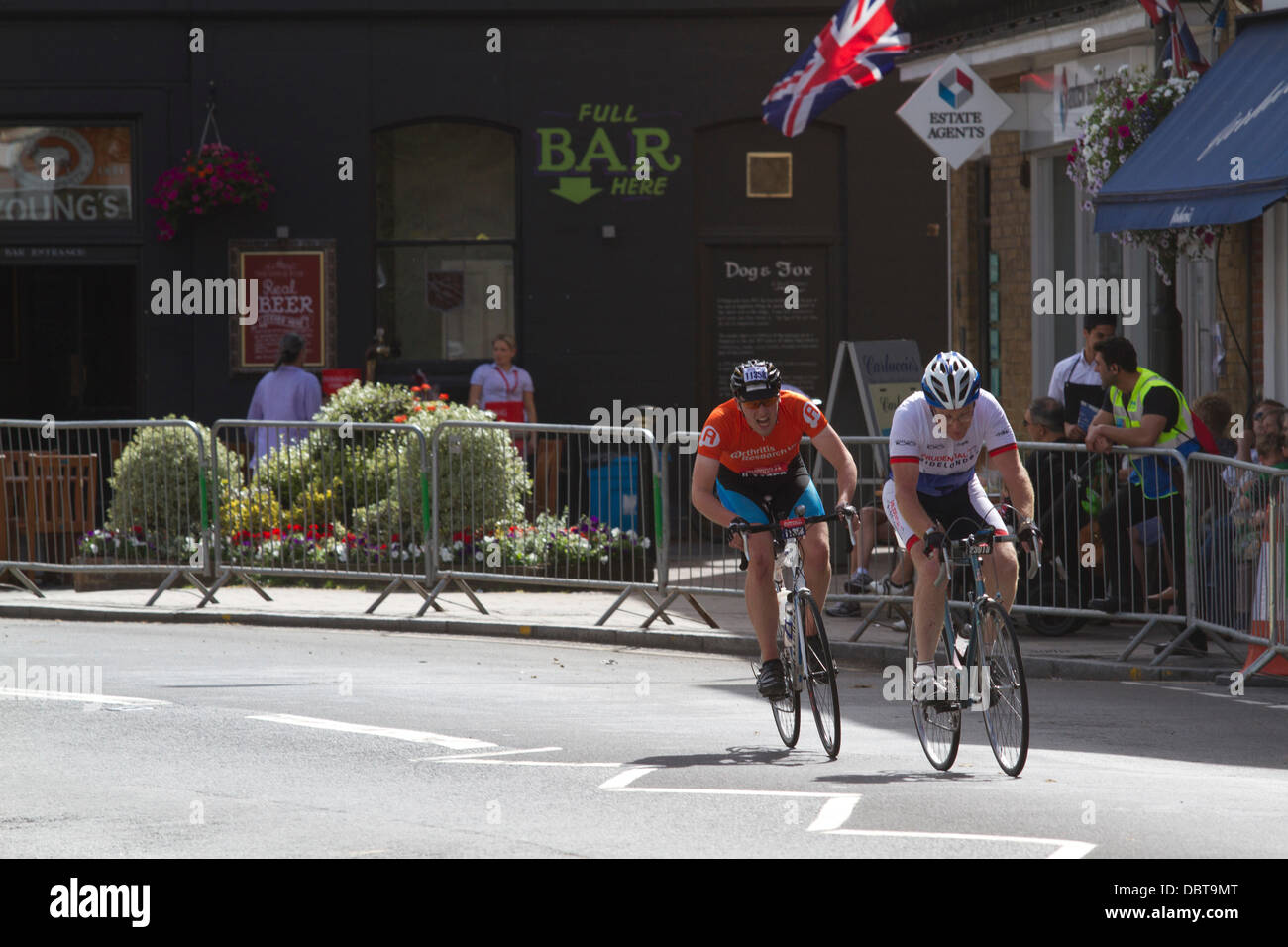 Wimbledon London, UK. 4th Aug,2013. Cyclists take part in the London ...