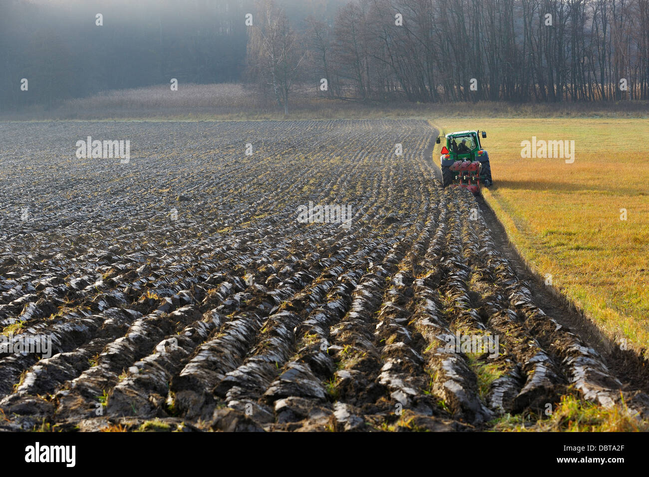 Tractor plowing field Stock Photo - Alamy Tractor plowing field Stock Photo - Alamy
