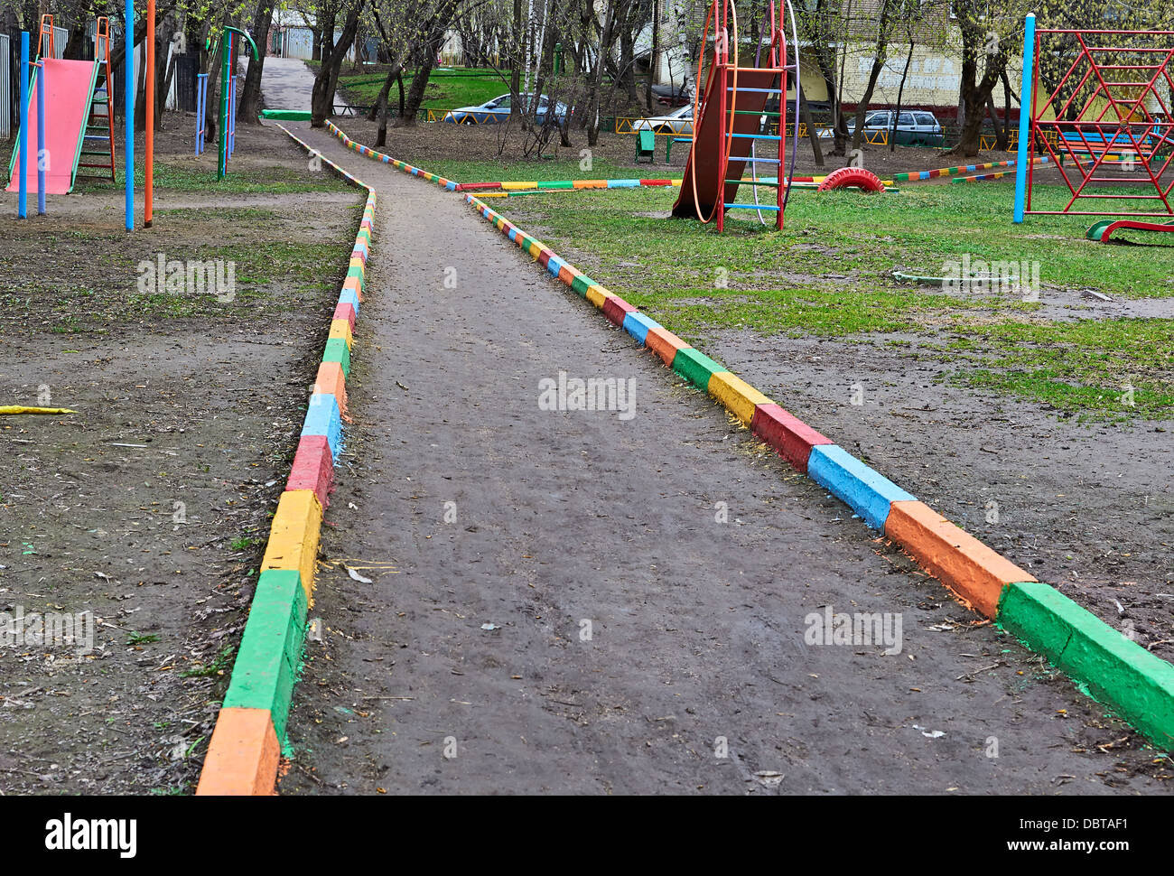 Typical Moscow Courtyard Stock Photo - Alamy