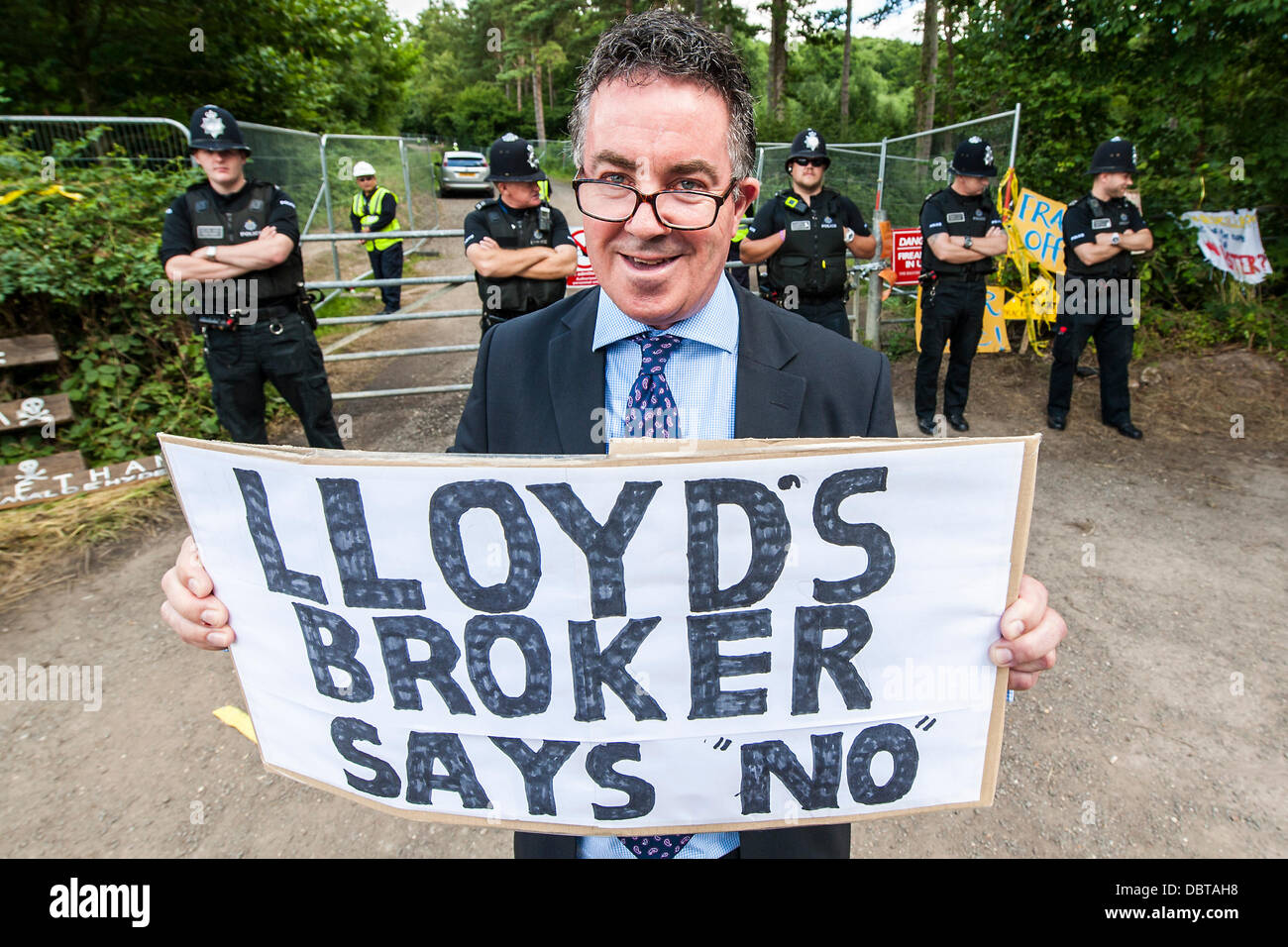 Balcombe, West Sussex, UK. 4th Aug, 2013. Peter Spencer a LLoyds ...