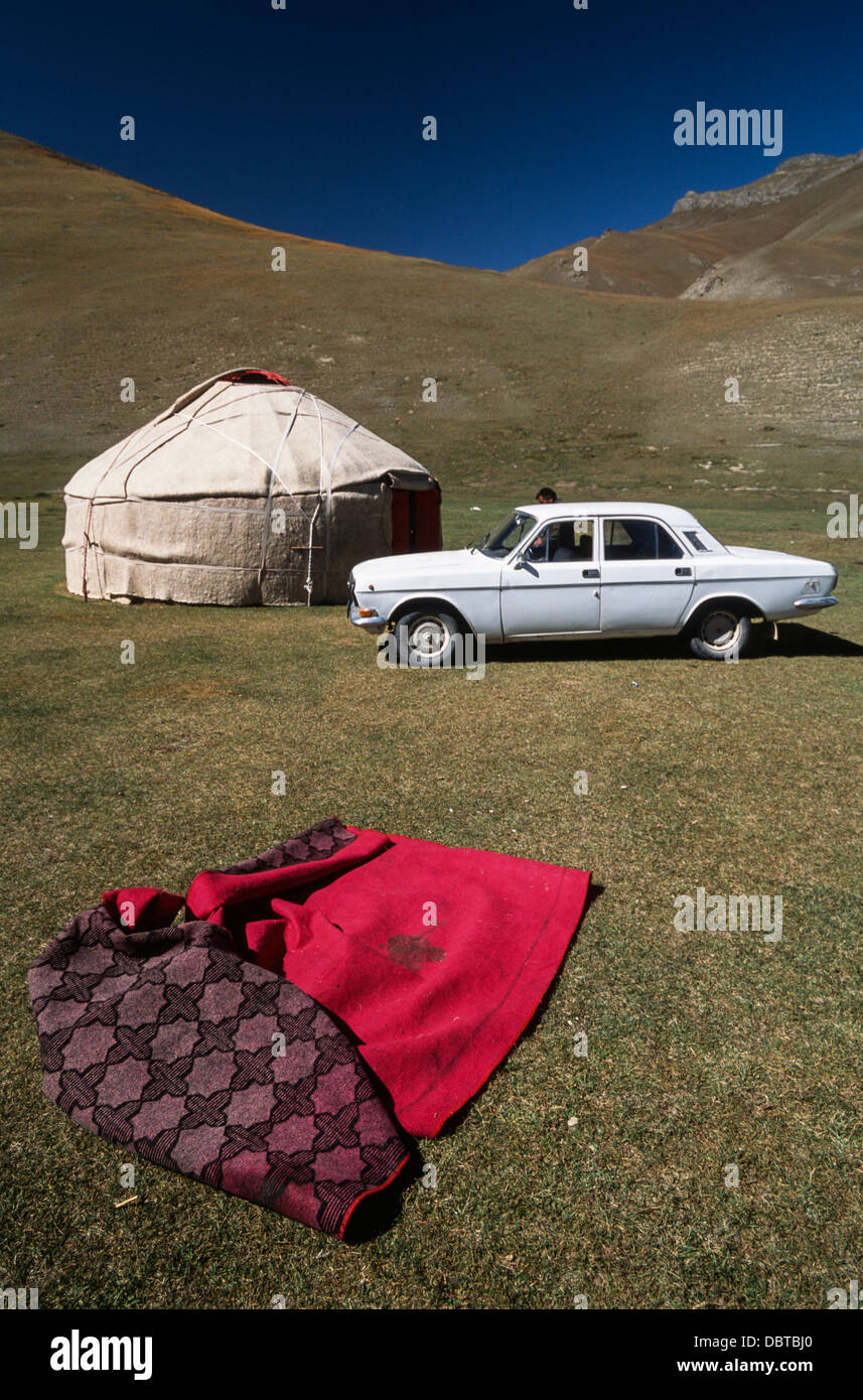 Russian yurt landscape hi-res stock photography and images - Alamy