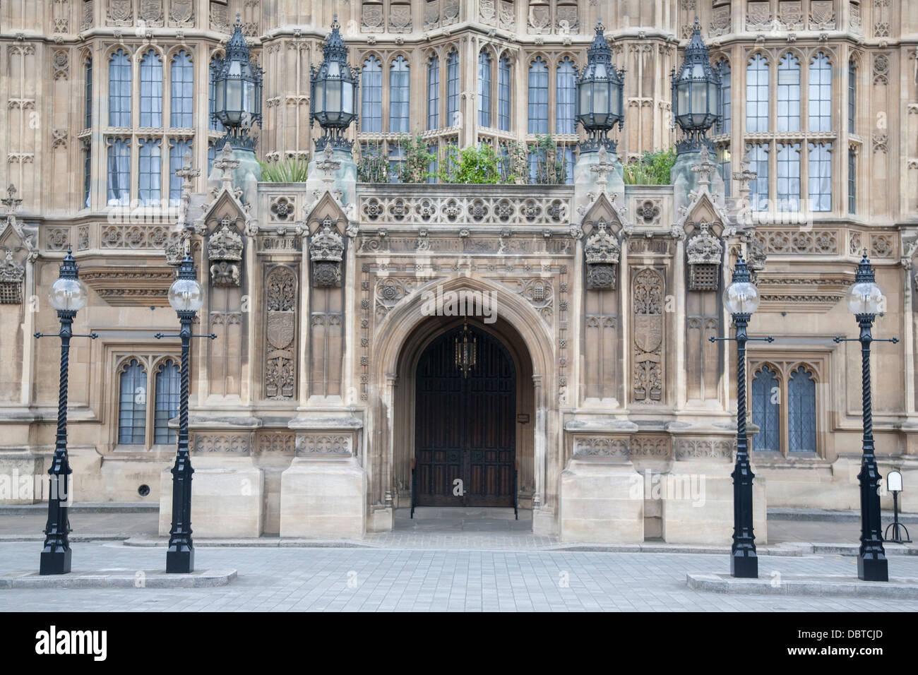 Side Entrance Door of Houses of Parliament, Westminster; London ...