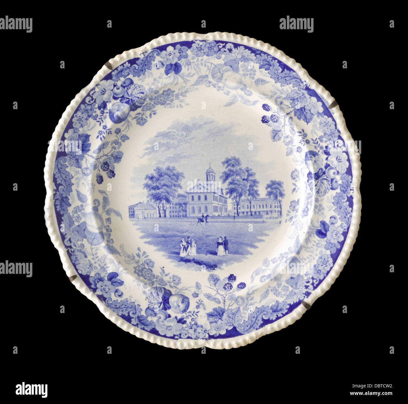 Plate, 'Harvard College' 50.28.17 Stock Photo - Alamy