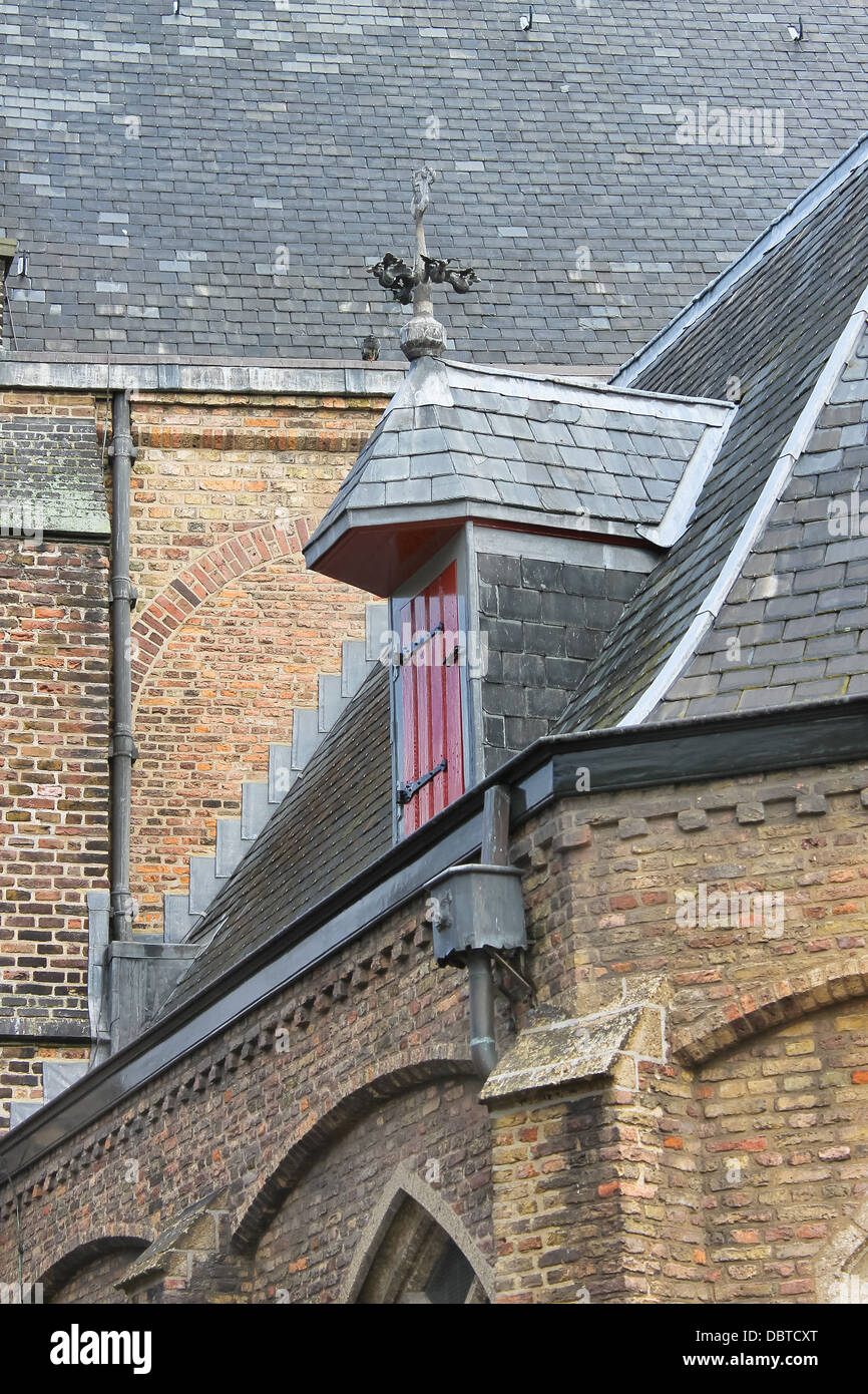 The roof of the old church. Delft. Netherlands Stock Photo - Alamy