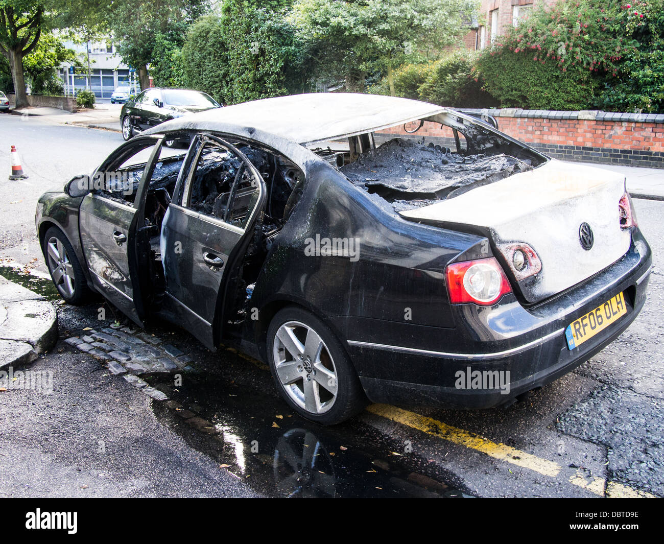 Car after fire Stock Photo - Alamy