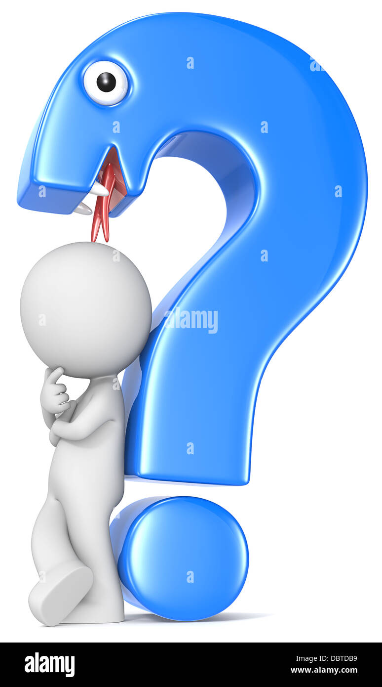 Abstract composition of a question mark snake and the Dude Stock Photo ...