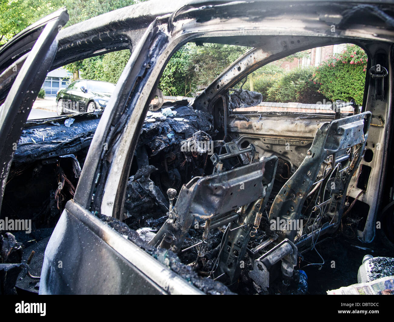 Car after fire Stock Photo - Alamy