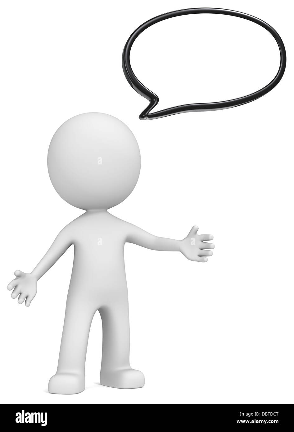 The Dude and Speech Bubble. Black, Copy space Stock Photo - Alamy