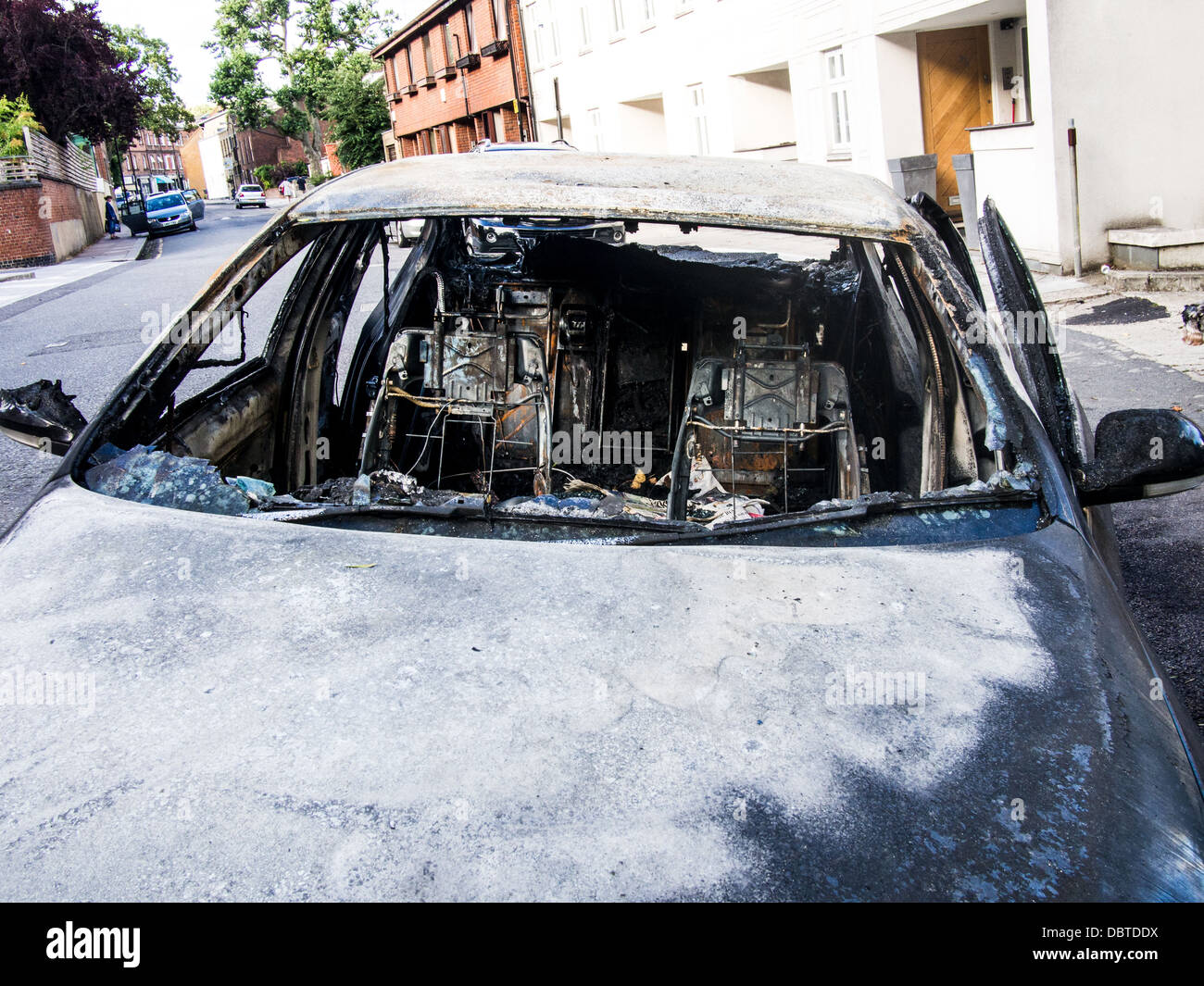 Car after fire Stock Photo - Alamy