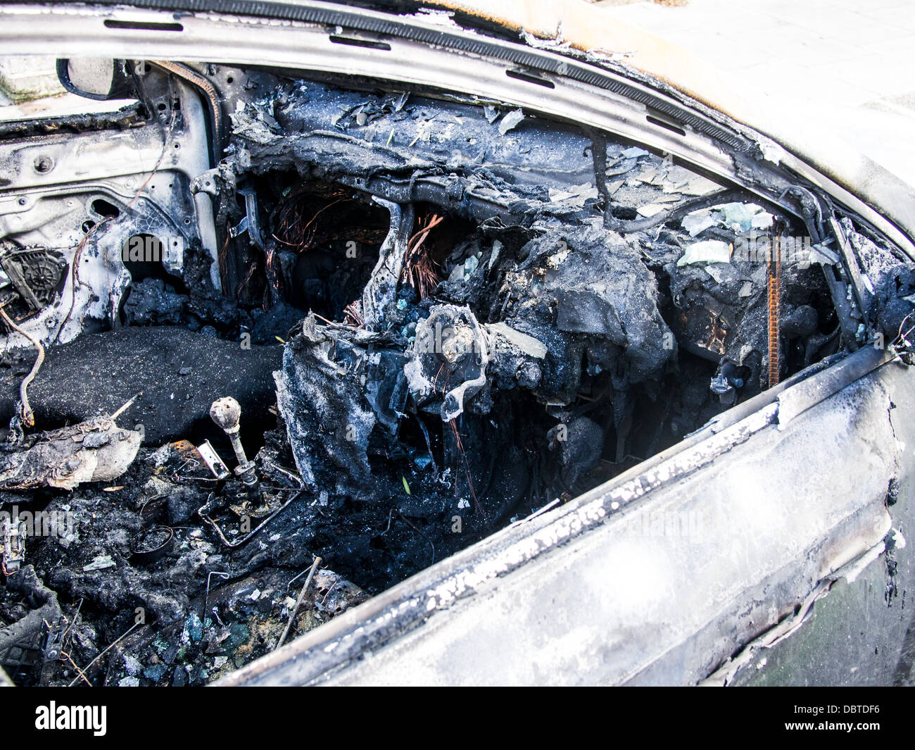 Fire burnt accident driver collision hi-res stock photography and ...