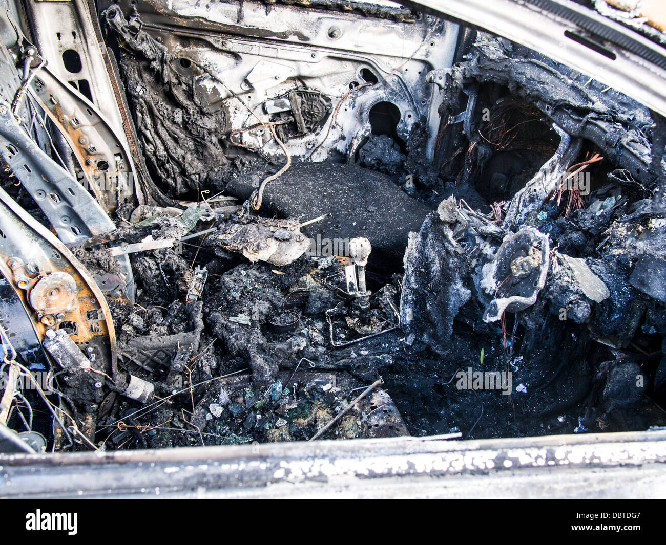 Car after fire Stock Photo - Alamy