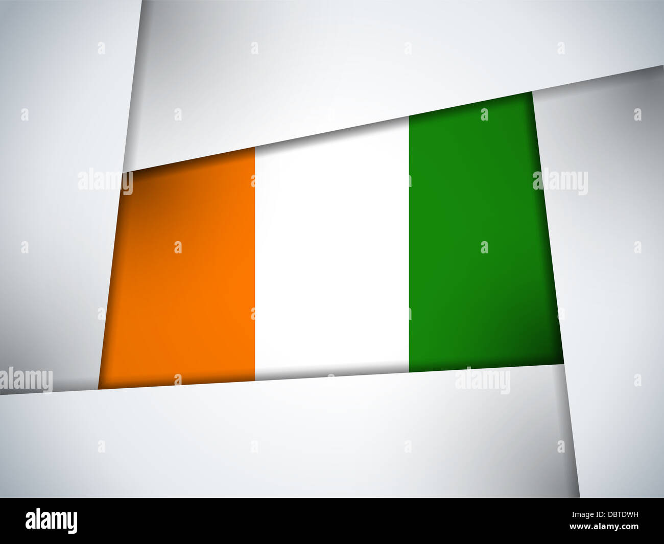 Vector - Ireland Country Flag Geometric Background Stock Photo - Alamy