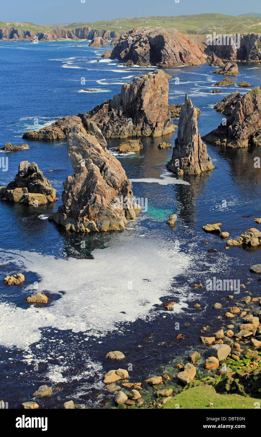 UK Scotland Outer Hebrides Isle of Lewis Mangersta Sea Stack Stock ...