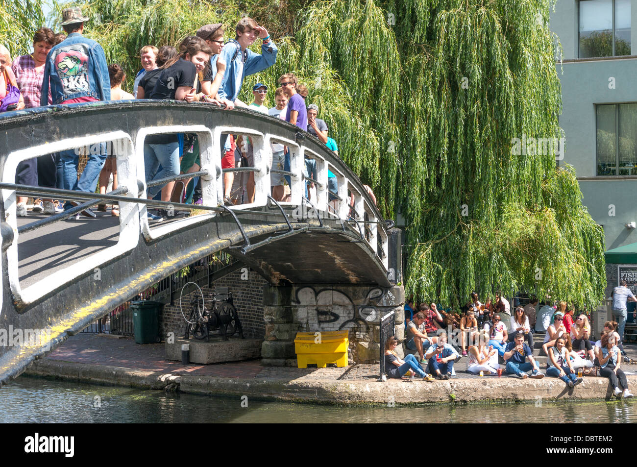 Camden lock footbridge hi-res stock photography and images - Alamy