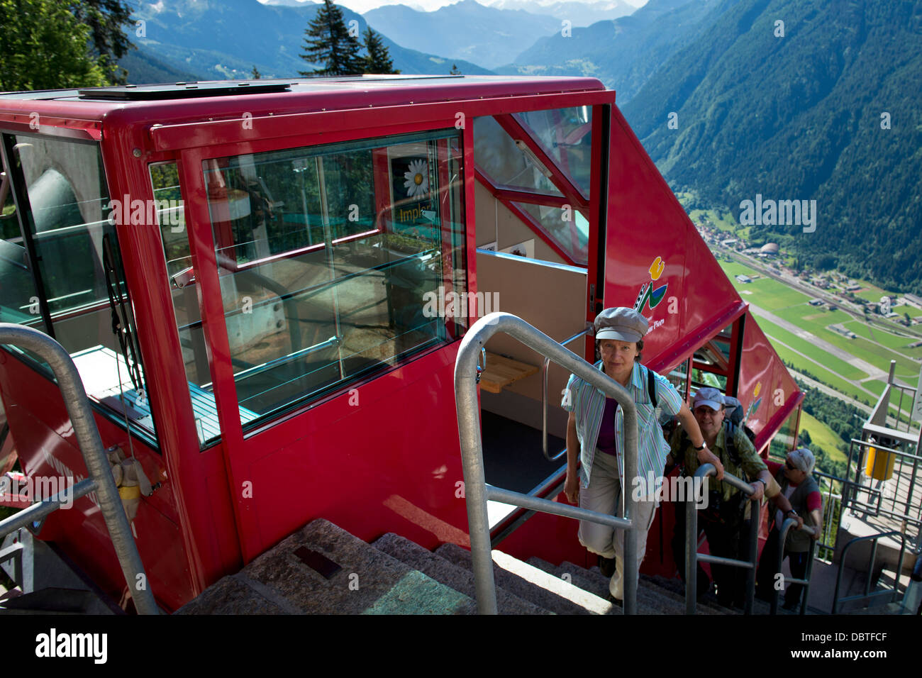 Switzerland, Canton Ticino, Ritom-Piora, Cable car rope Stock Photo - Alamy