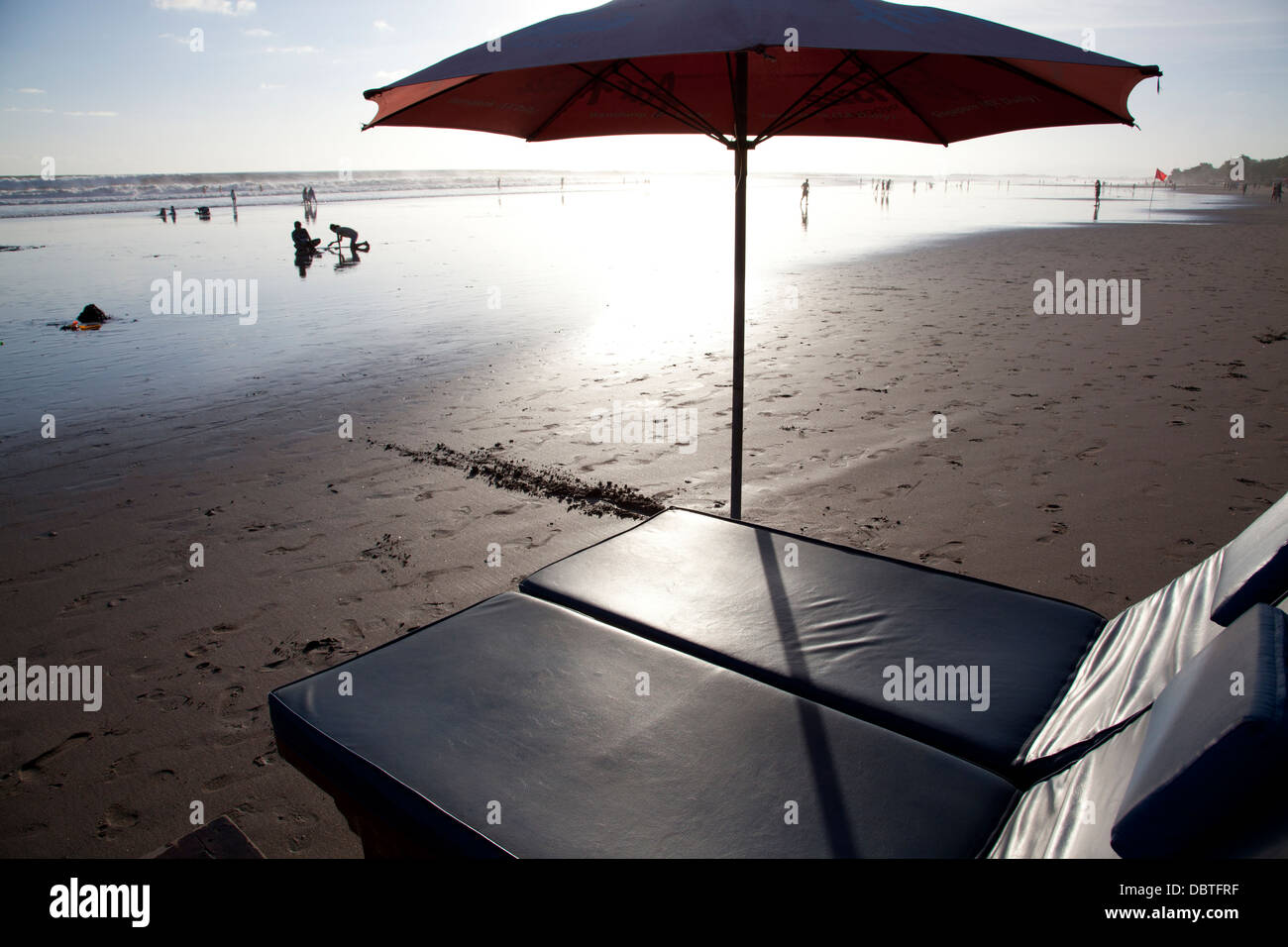 Sunset at Seminyak Beach, Seminyak, Bali, Indonesia Stock Photo - Alamy