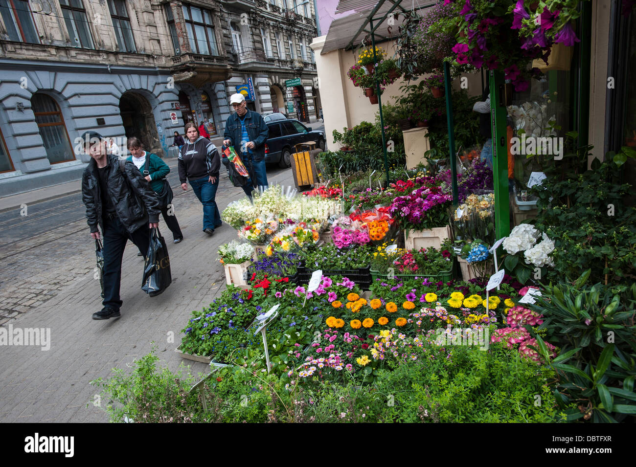 Street scene, Lodz, Poland Stock Photo - Alamy